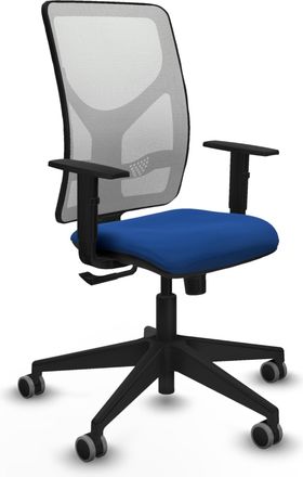 Piqueras y Crespo Programmierstuhl mit 1D-Armlehnen, h&ouml;henverstellbare Lendenwirbelst&uuml;tze, ausgestattet mit 3 Positionen und Schneideschaum, mit Rollen von 65 mm, Parke