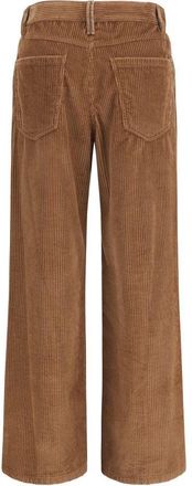 Brunello Cucinelli Womens Brown Cotton Casual Pants