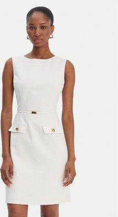 Guess Coctailkleid 6RGK17 7311A Wei&szlig; Regular Fit