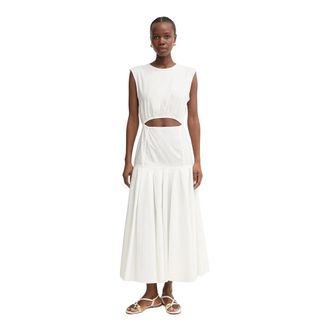 Pinko Pinko - Robe Longue &Eacute;vas&eacute;e - Femme - Robes - Beige - Taille: 40 FR