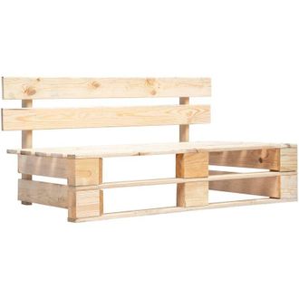 Les Tendances Banc palette de jardin Bois 2