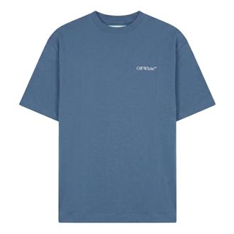 Off-white Kurzarm-T-Shirt - - Tops - Herren - Blau - 2XL