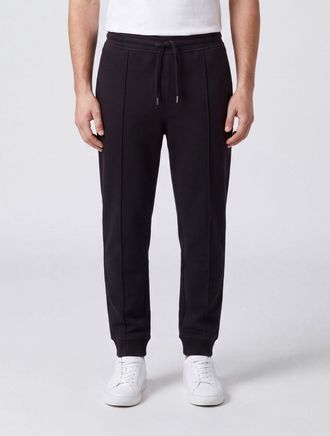 Brunello Cucinelli Pantalon de jogging en coton m&eacute;lang&eacute; coupe slim avec cordon de serrage