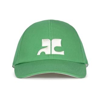 Courr&egrave;ges Femme, Accessoires, Vert, Taille: ONE Size Casquette Logo AC en Coton