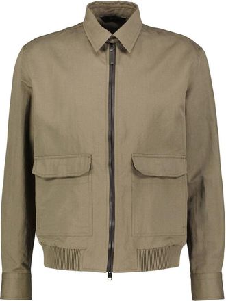 Brioni Herren Blouson Aus Leinen-Baumwoll-Mix