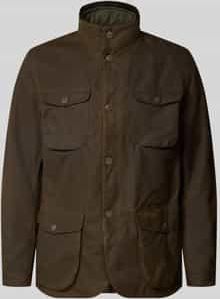 Barbour Funktionsjacke mit gewachstem Twill