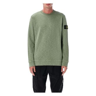 Stone Island Homme, Sweatshirts et sweats &agrave; capuche, Vert, Taille: L SweaT-shirt ras du cou