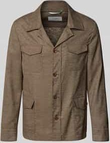 Carl Gross Regular Fit Hemdjacke aus Leinen-Mix Modell Taddeo