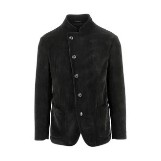 Emporio Armani Rippen-Blazer - - Jackets - Herren - Schwarzk - XL