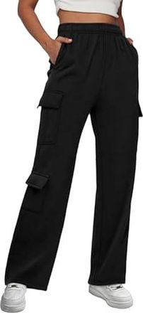 Generic Jean Femme Taille Haute Coupe Droite Jogging Elastique Tregging Carreaux Paillette Huil&eacute; Chair Battle Confort Poudr&eacute; in Professionnel Morphologie Aux 