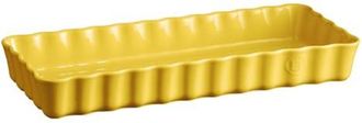Emile Henry EH906034 Kuchenform, rechteckig, lang, Keramik, Gelb, Provence, 36,5 x 15 x 5 cm