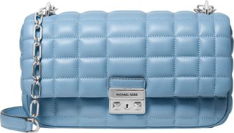 Michael Kors Women Lg Conv Chain Shldr Hand Bag, Chambray