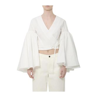 Jacquemus Das Paysan Wickeloberteil - - Blouses & Shirts - Damen - Wei&szlig; - XS