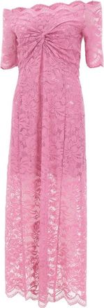 Paco Rabanne Femme, Robes, Rose, Taille: 42 FR Robe Maxi en Dentelle