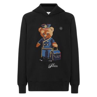 Philipp Plein Hoodie Teddy Doorman - - Sweatshirts & Hoodies - Herren - Schwarzk - M
