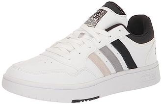 adidas Originals Mens Hoops 3.0 Sneaker, White/Core Black/Grey, 12