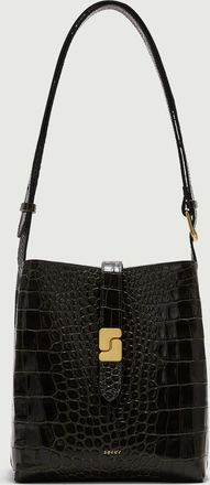 SOEUR SAC BELLO MINI VERT OLIVE CROCO