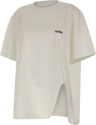 The Attico Femme, Tops, Blanc, Taille: 32 FR Wct00350 T-shirt Oversize