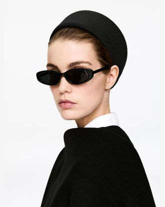 Arket Hut Aus Wollwalk -Schwarz