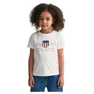 GANT Unisex Kinder Archive Shield T-Shirt, Wei&szlig;, 98-104 EU