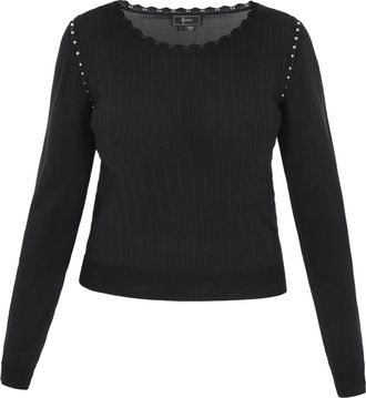 Faina Pullover Frauen Schwarz