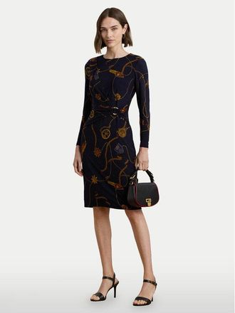 Lauren Ralph Lauren Kleid f&uuml;r den Alltag 250957702 Dunkelblau Slim Fit