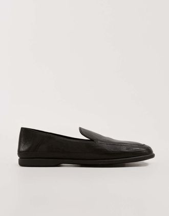 Vagabond Shoemakers - Sammie - Mocassins &agrave; enfiler en cuir &agrave; bout rond - Noir