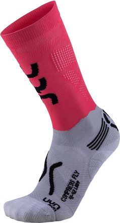 UYN Damen Run Compression Fly Socke, Antracite/Corallo Fluo, 30 EU