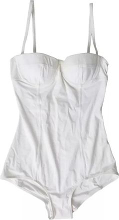 Dolce & Gabbana Femme, Maillots de bain, Blanc, Taille: 44 FR Maillot de Bain Blanc Une Pi&egrave;ce Bikini V&ecirc;tements de Plage Femmes