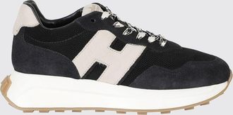 Hogan H641 Sneaker aus Kalbsleder und Veloursleder mit gezahnter Chunky-Sohle