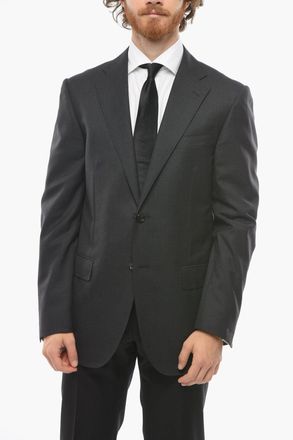 Corneliani Blazer aus Schurwolle LEADER mit Klappentaschen Corneliani
