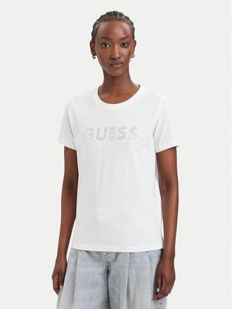Guess T-Shirt W6GI15 K3035 Wei&szlig; Regular Fit
