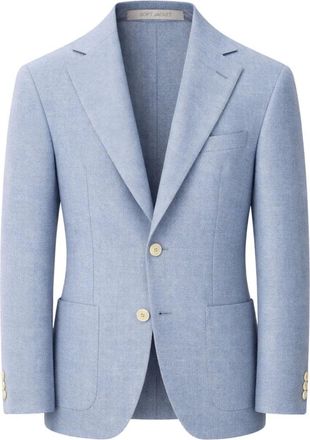 Eleventy Homme, Vestes, Bleu, Taille: S Veste en coton et lin