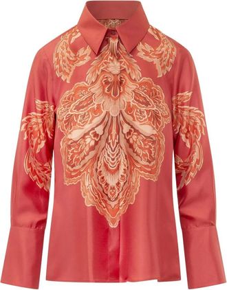Momoni Femme, Blouses et Chemises, Rouge, Taille: 46 FR Nina Shirt