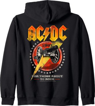 AC/DC Offizielles AC/DC for Those About to Rock 1981 Tour Rot Kapuzenjacke