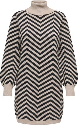 Only Onljulia Ls Rollneck Pattern Dress at Kn
