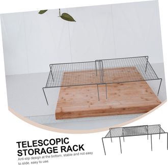 Garneck Erweiterbares Küchenregal aus Robustem Rutschfester Platzsparender Gewürz und Gewürzregal Organizer für Schränke für Küche Hotel und und Vielseitig Ei