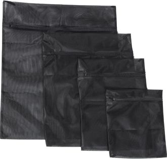 Amosfun Mesh Waschbeutel Set Mit Rei&szlig;verschluss 4Er W&auml;schesack F&uuml;r Waschmaschine Unterw&auml;sche Socken Schutz Wiederverwendbare W&auml;schetaschen F&uuml;r Zuhause Und Rei