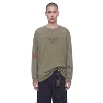 Song for the Mute Scribble Oversized Crew Neck Pullover