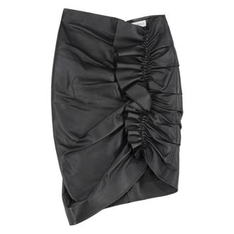 Nina Ricci Femme, Jupes, Noir, Taille: 36 FR Leather Skirt