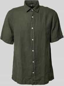 Maerz Regular Fit Leinenhemd mit Kentkragen