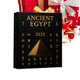 Generic &Auml;gypten Adventskalender - Acryl Countdown Ornamente 26x18cm 2D Urlaubsanh&auml;nger Set - Deko Festliche Erinnerungen | Weihnachtsakzent wei&szlig;
