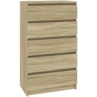 Les Tendances Commode Ch&ecirc;ne sonoma 60x36x103 Bois ding&eacute;nierie