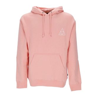 HUF Korallrosa Hoodie mit K&auml;ngurutasche - - Sweatshirts & Hoodies - Herren - Rosa - L
