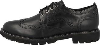 Clarks Homme Batcombe Far Tissu Oxford, Cuir Noir Noir, 39.5 EU