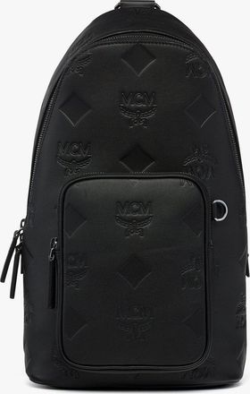 MCM Aren Sling-Bag aus gepr&auml;gtem Leder mit Monogramm