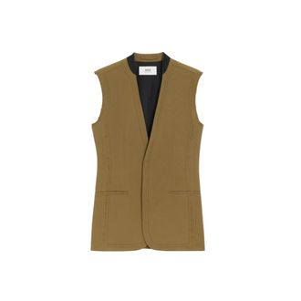 Ami Woll Weste - - Jackets - Damen - Braun - S