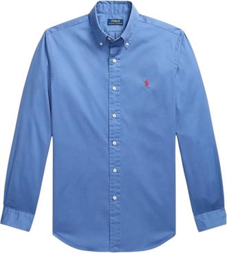 Polo Ralph Lauren Homme, Chemises, Bleu, Taille: L Classic-Fit Twill Shirt