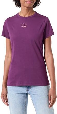 BOSS C_Elogo_print6, T-Shirt Femme, Dark Purple503