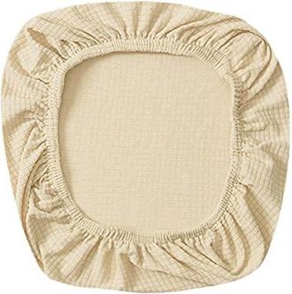 MagiDeal Housse de Si&egrave;ge de Chaise de Bureau, Housse de Chaise pour Chaise Bureau, Conviennent Longueur de 38 &agrave; 48 Cm, Beige